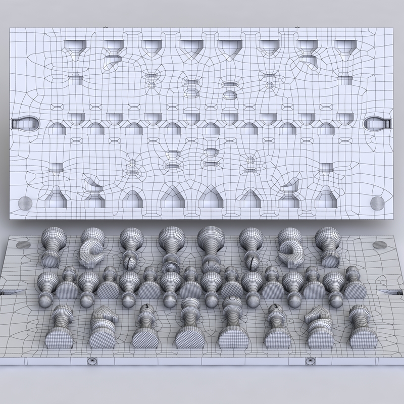 3D set box chess - TurboSquid 1187040