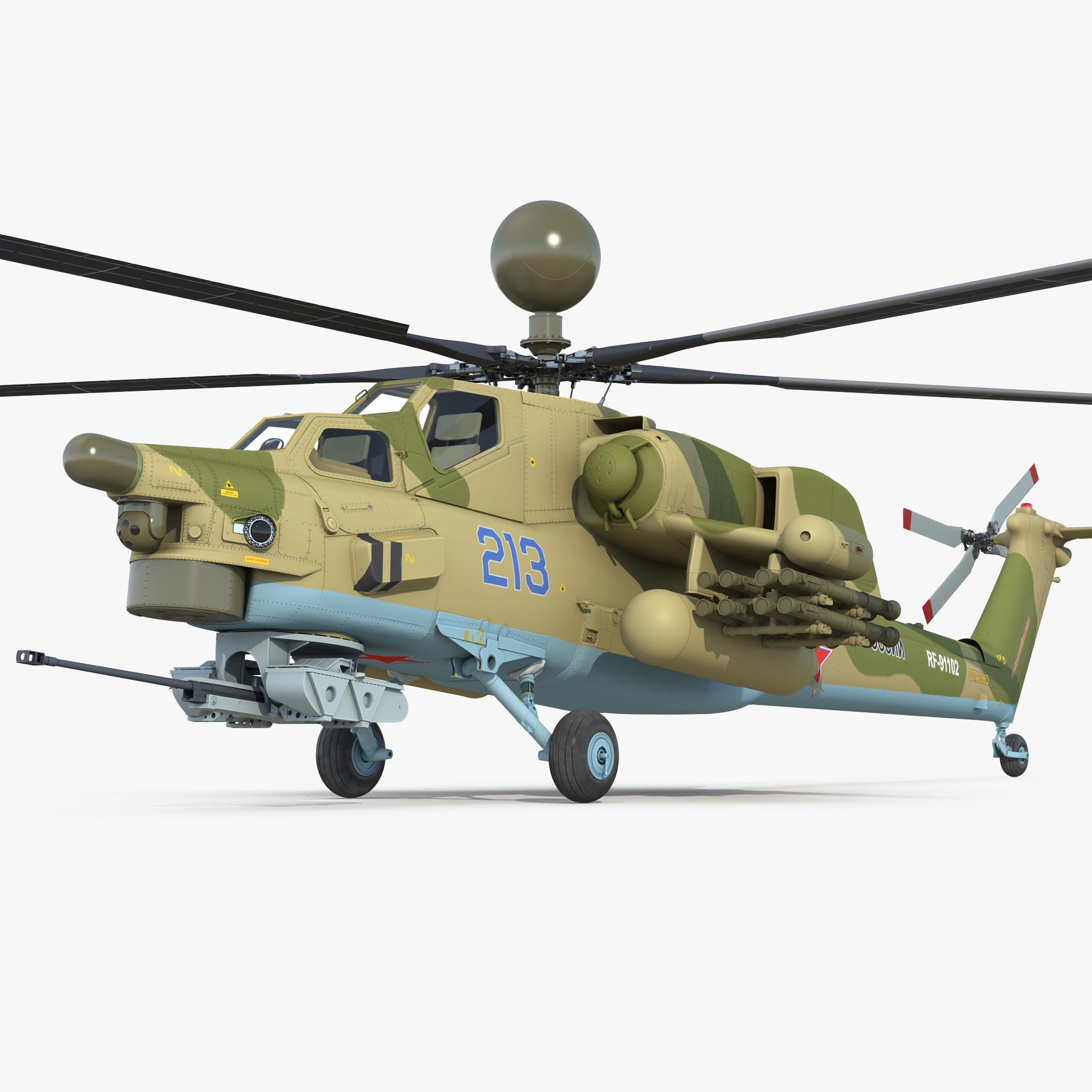 Attack helicopter mi 28n 3D model - TurboSquid 1187375