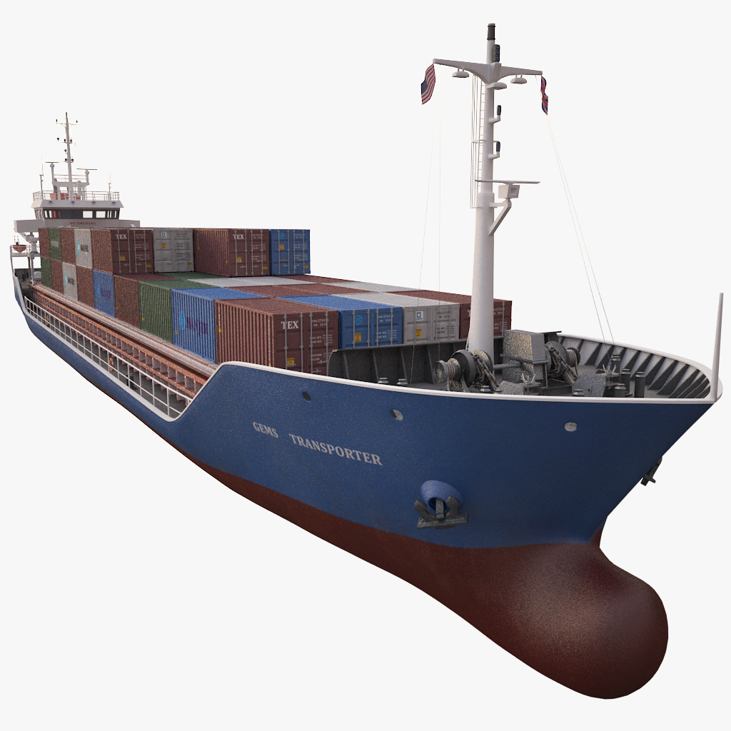 3D container ship - TurboSquid 1187489