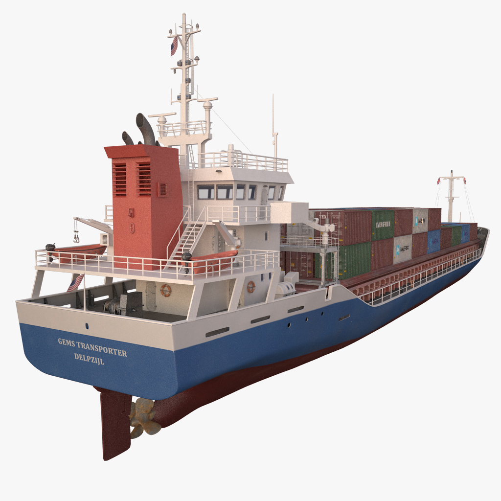 3D container ship - TurboSquid 1187489