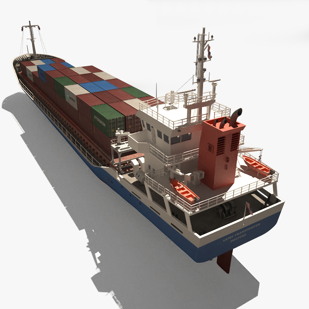 3D container ship - TurboSquid 1187489