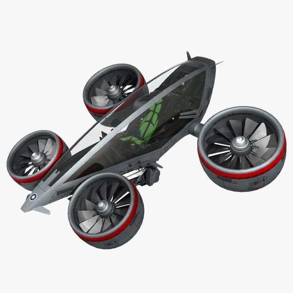 Futuristic quadcopter 3D - TurboSquid 1187759