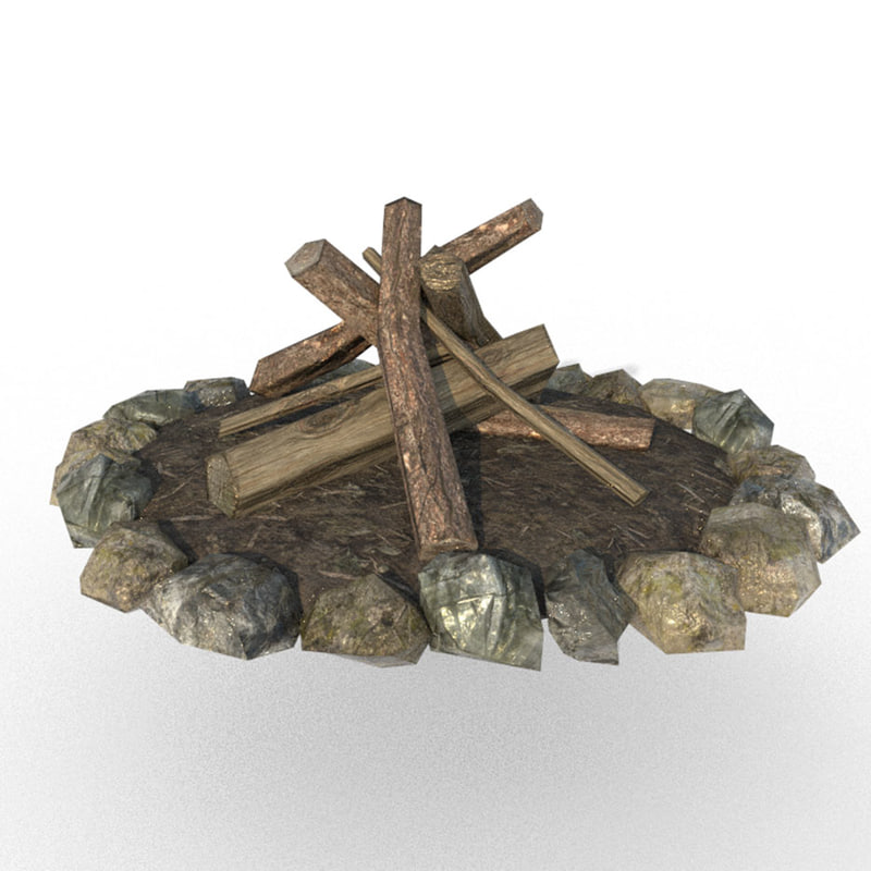 3D bonfire flaming model - TurboSquid 1187821