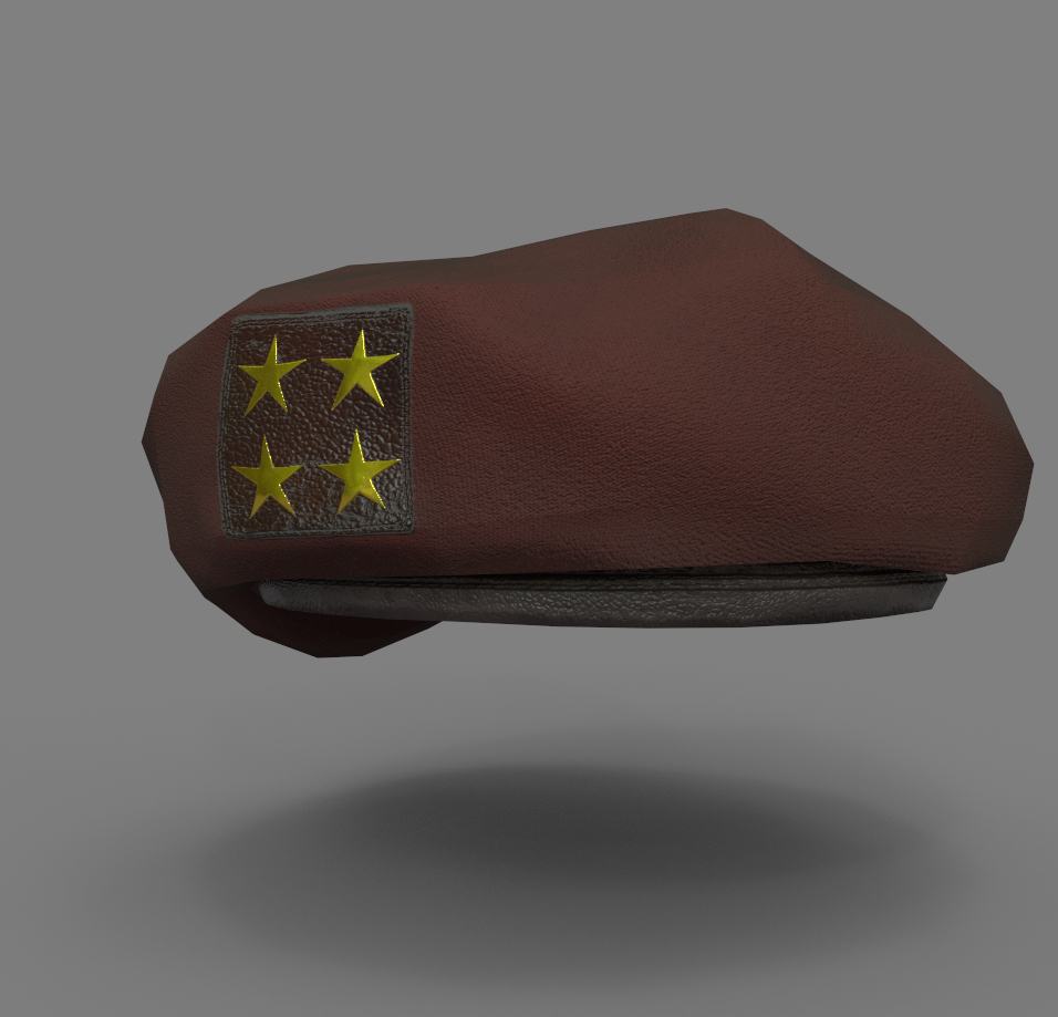 Beret 3D model - TurboSquid 1187830