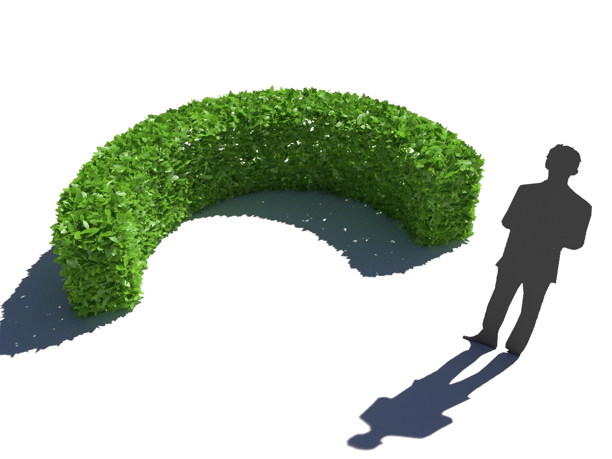 3D bush hedge model - TurboSquid 1187854