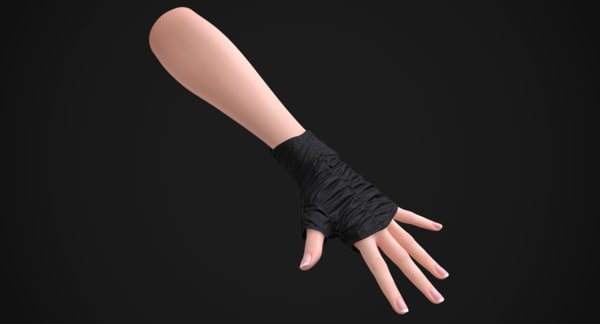 Female hand glove 3D model - TurboSquid 1187863