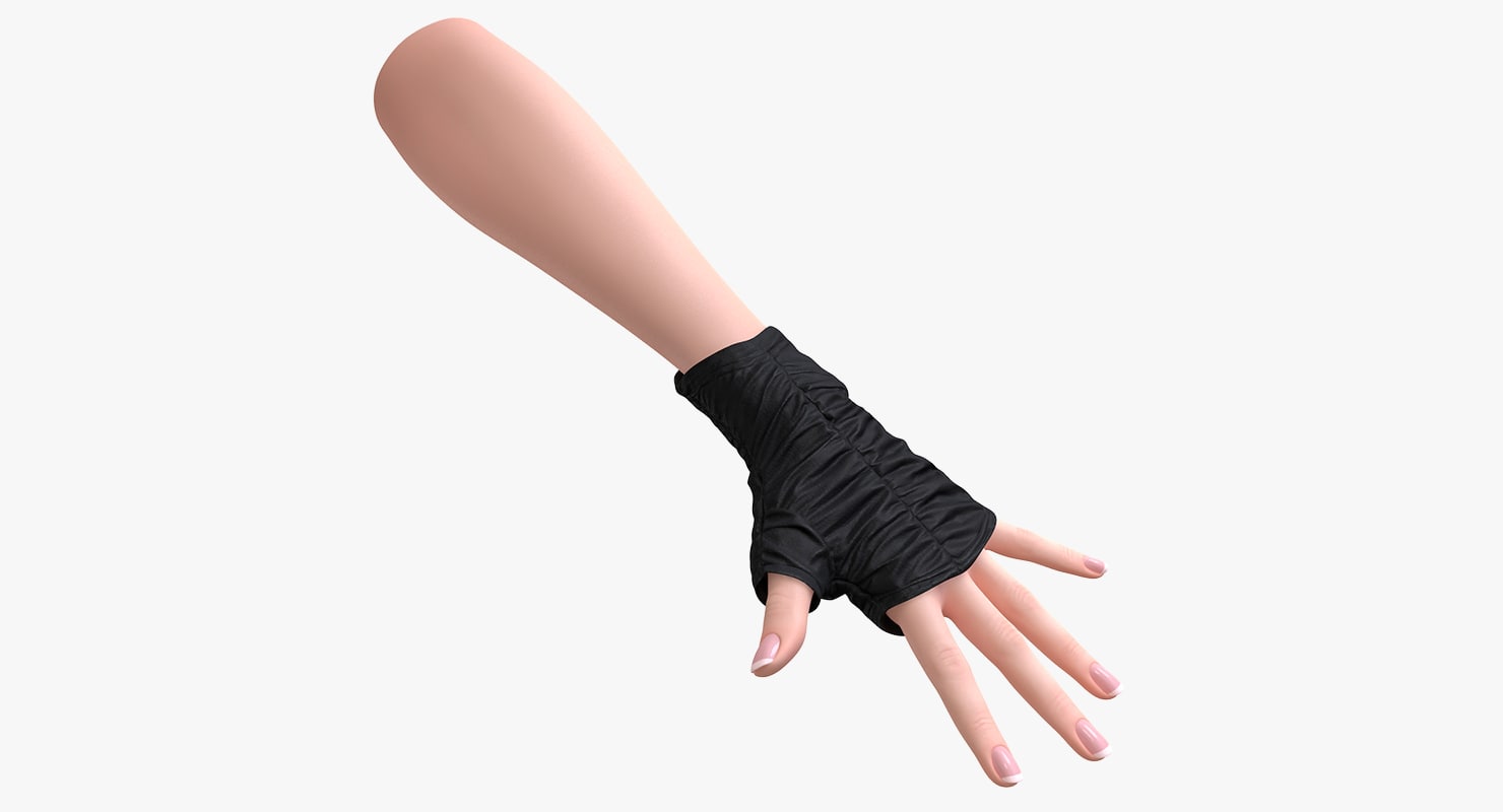 Female hand glove 3D model - TurboSquid 1187863