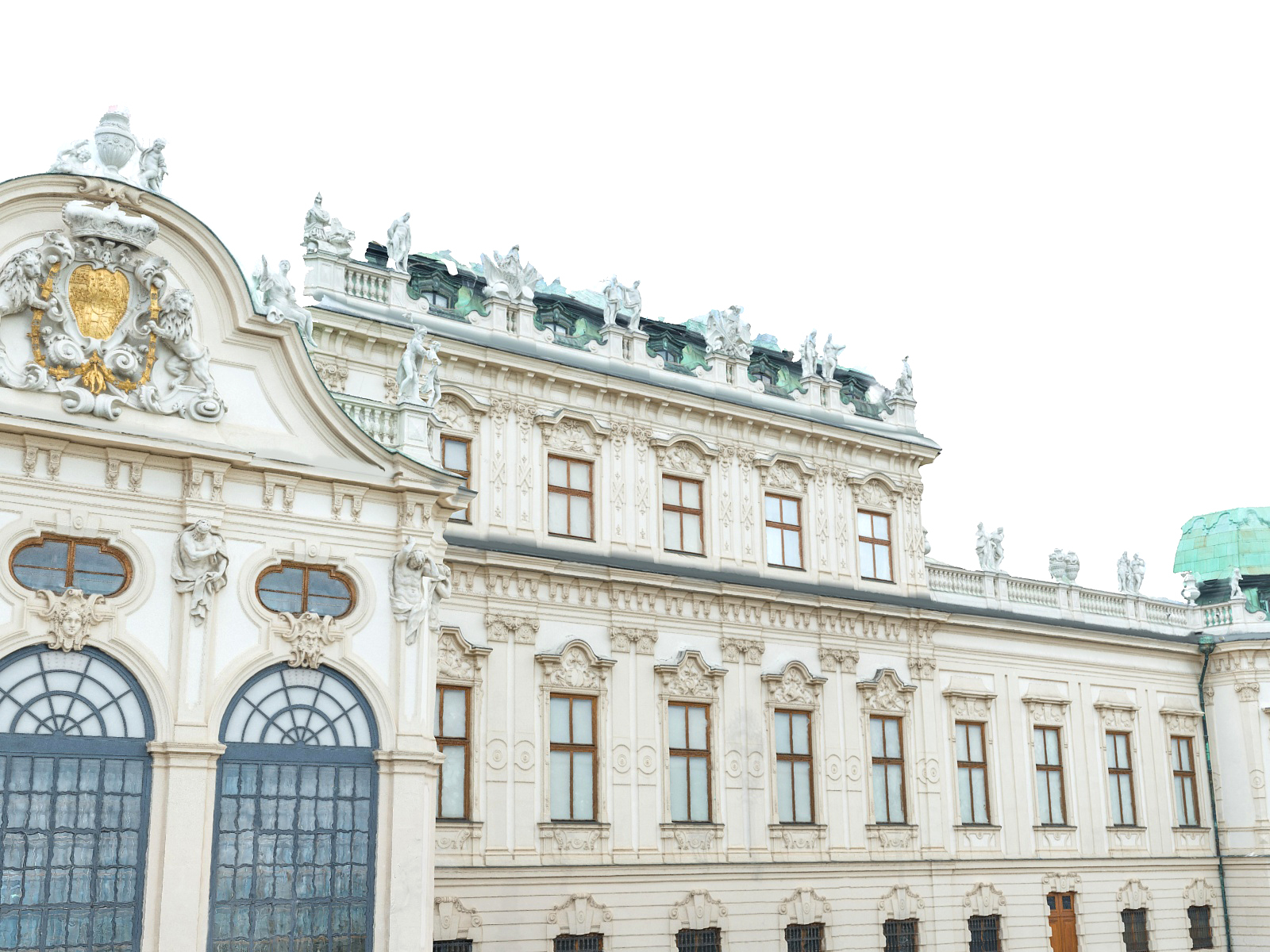 Palace baroque facade 3D model - TurboSquid 1187900