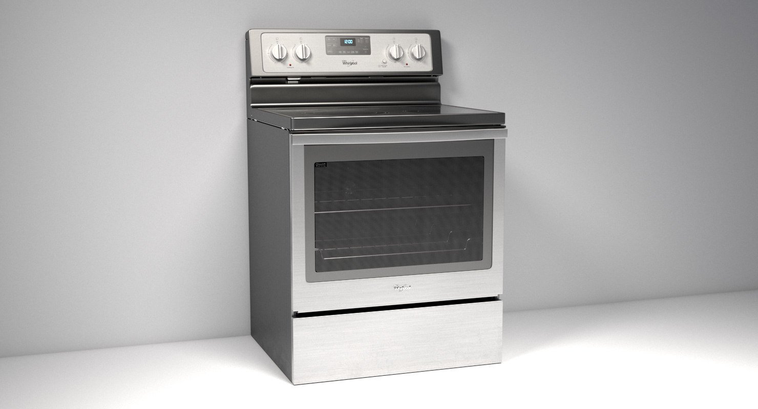 Whirlpool electric range stove model - TurboSquid 1187919