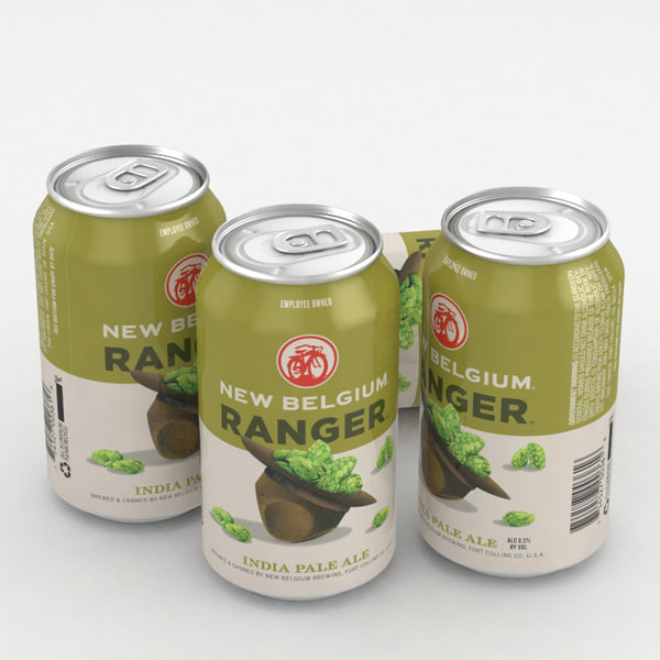 modelo 3d Beer Can New Belgium Ranger IPA 12fl oz - TurboSquid 1188006