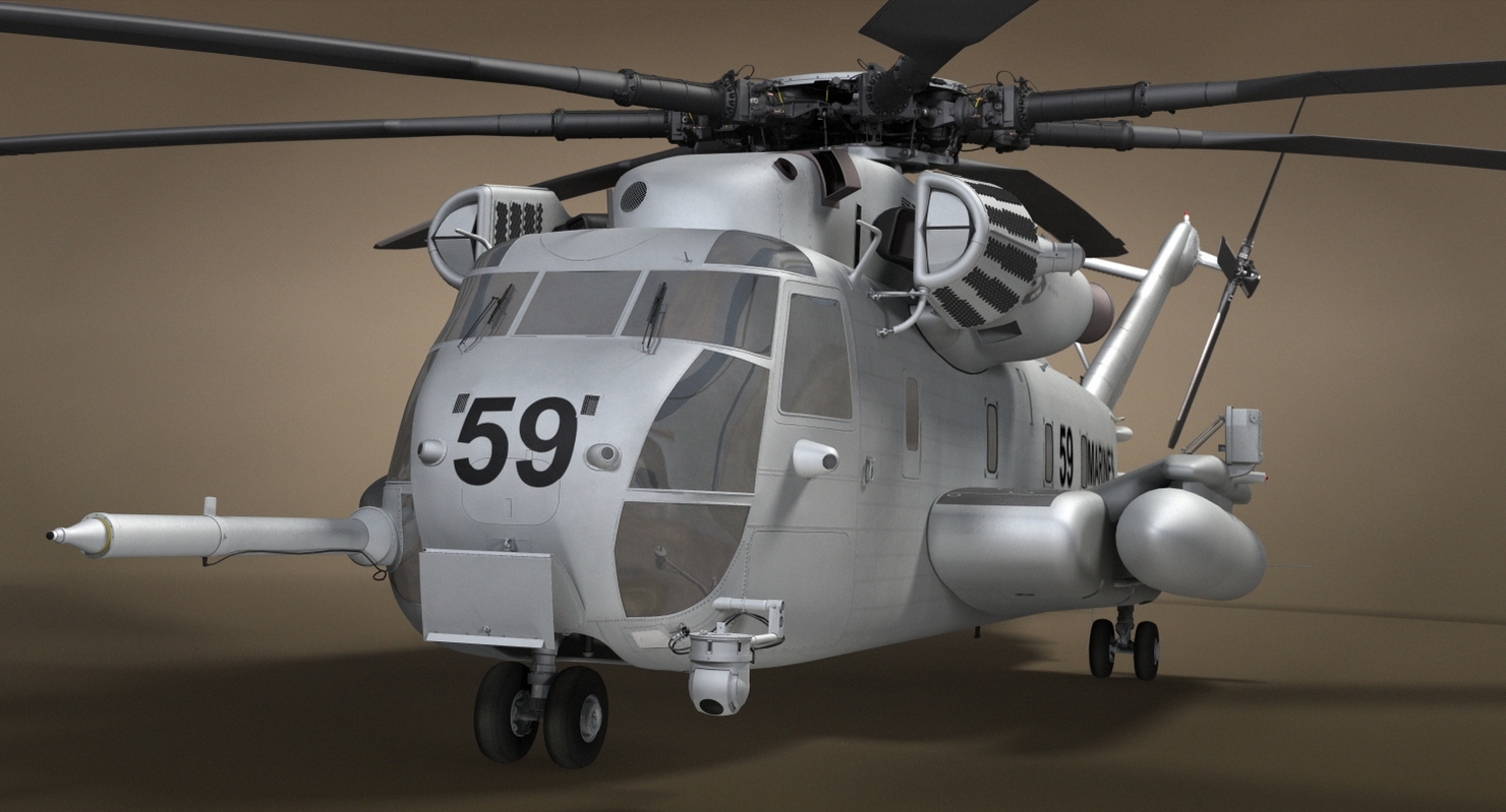 Ch-53 military helicopter modeled 3D model - TurboSquid 1188038