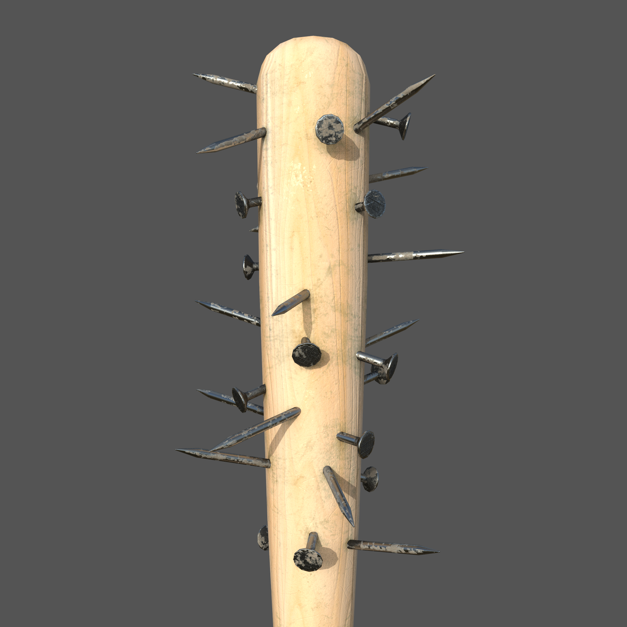 Nailed baseball bat 3D - TurboSquid 1188047