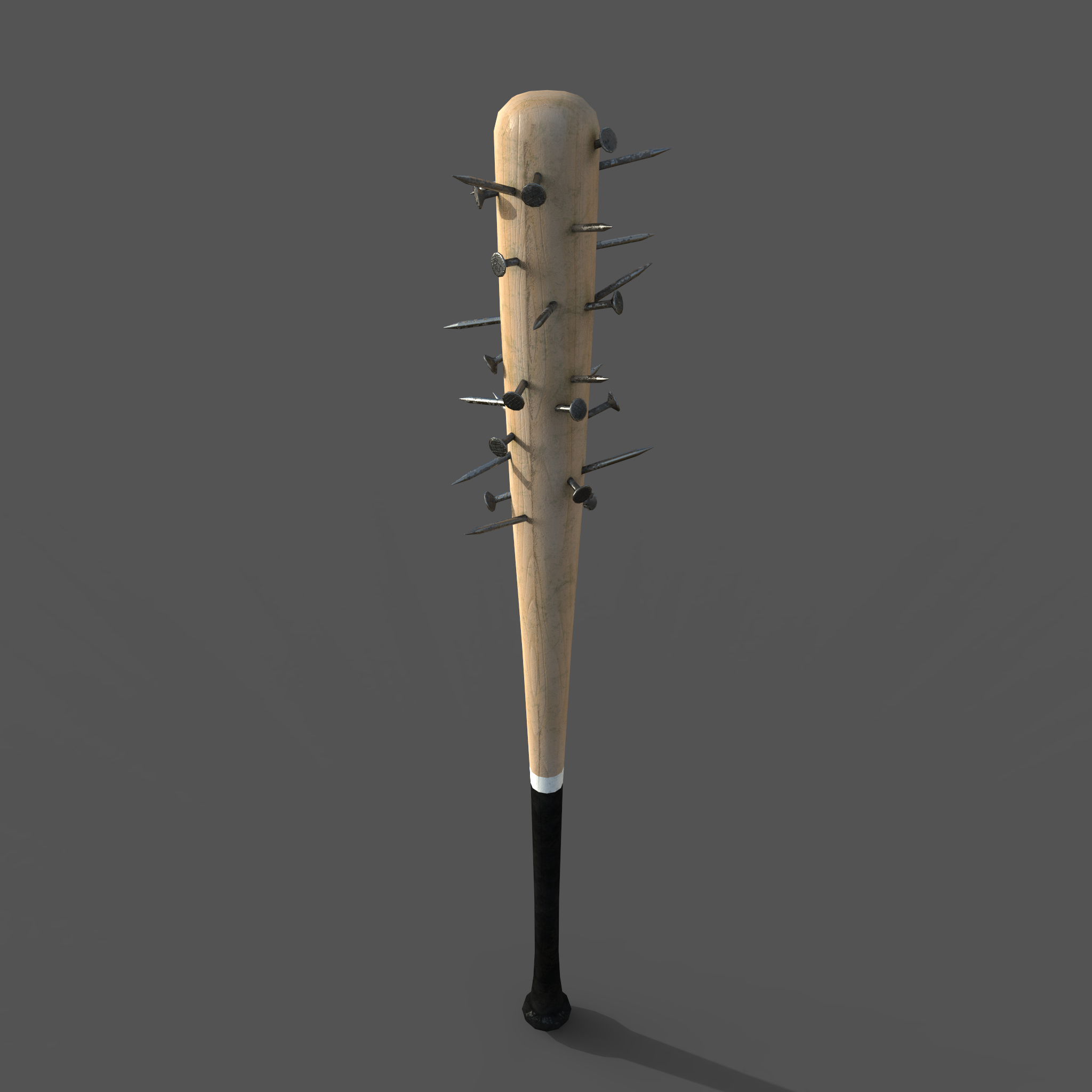 Nailed baseball bat 3D - TurboSquid 1188047