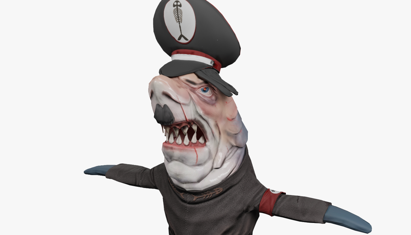 3D shark hitler model - TurboSquid 1188193