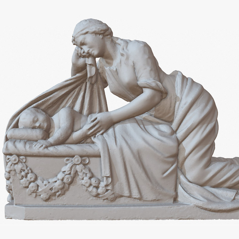 3D model sculpture mother child 1m - TurboSquid 1188198