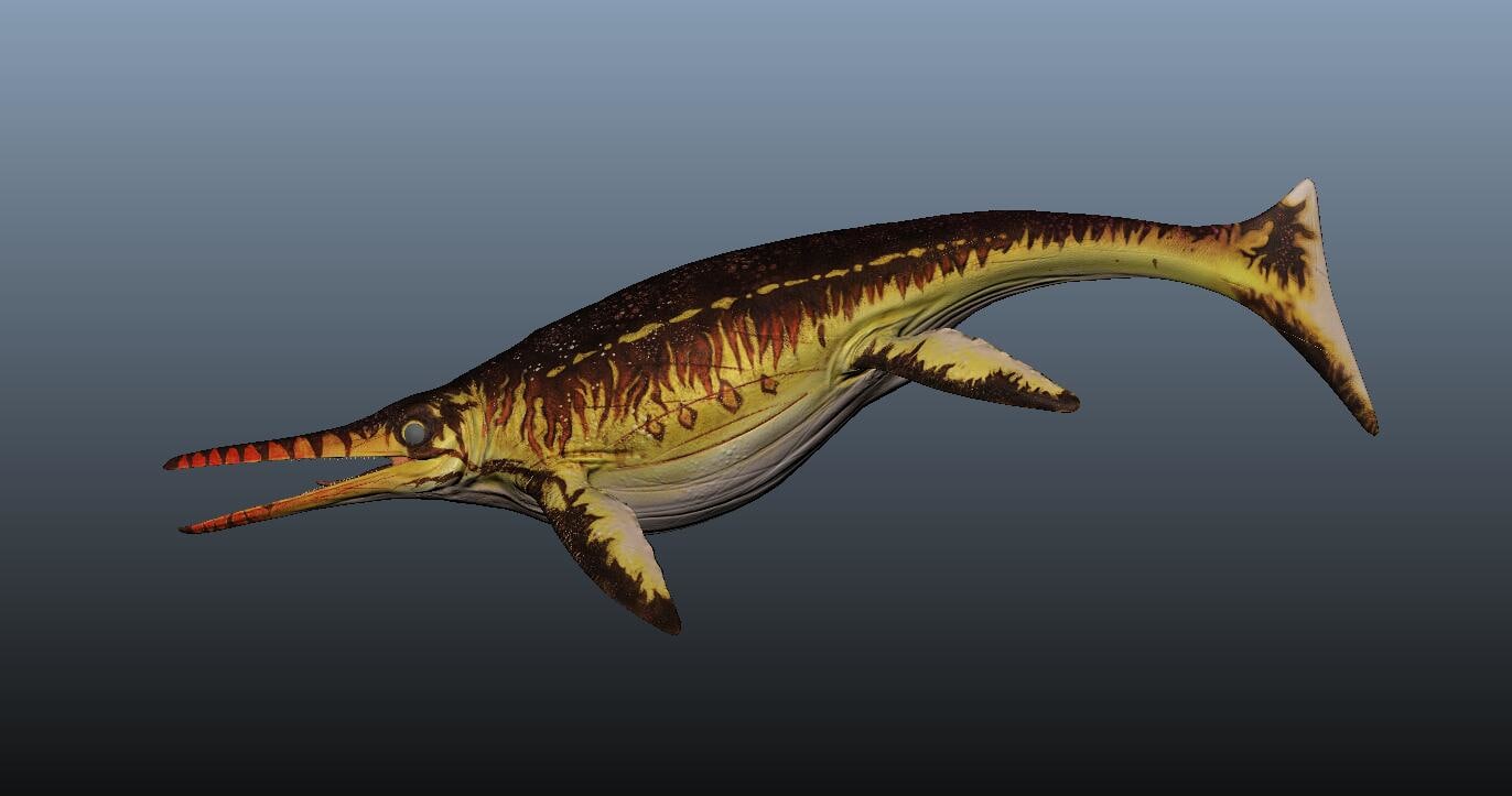 Shonisaurus aquatic reptile 3D model - TurboSquid 1188335