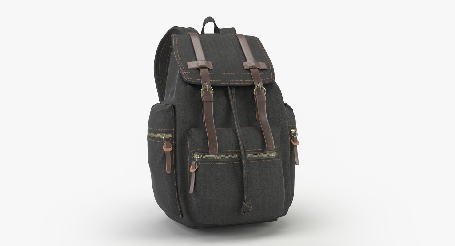 3D model backpack leather materials - TurboSquid 1188403