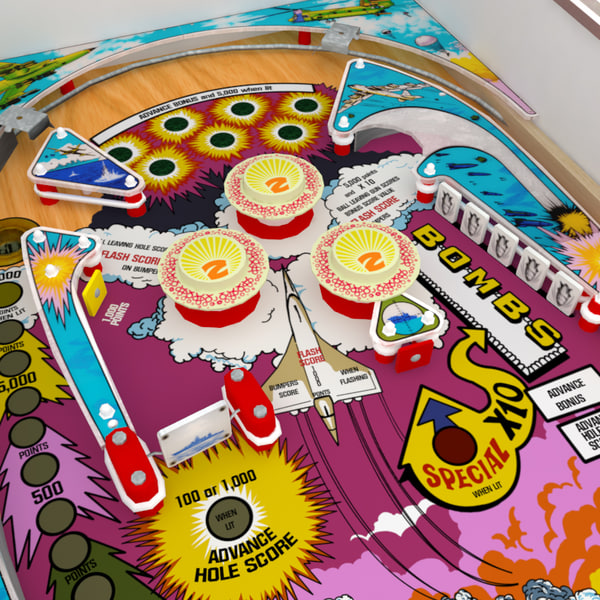3D combat pinball model - TurboSquid 1188476