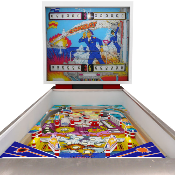3D combat pinball model - TurboSquid 1188476