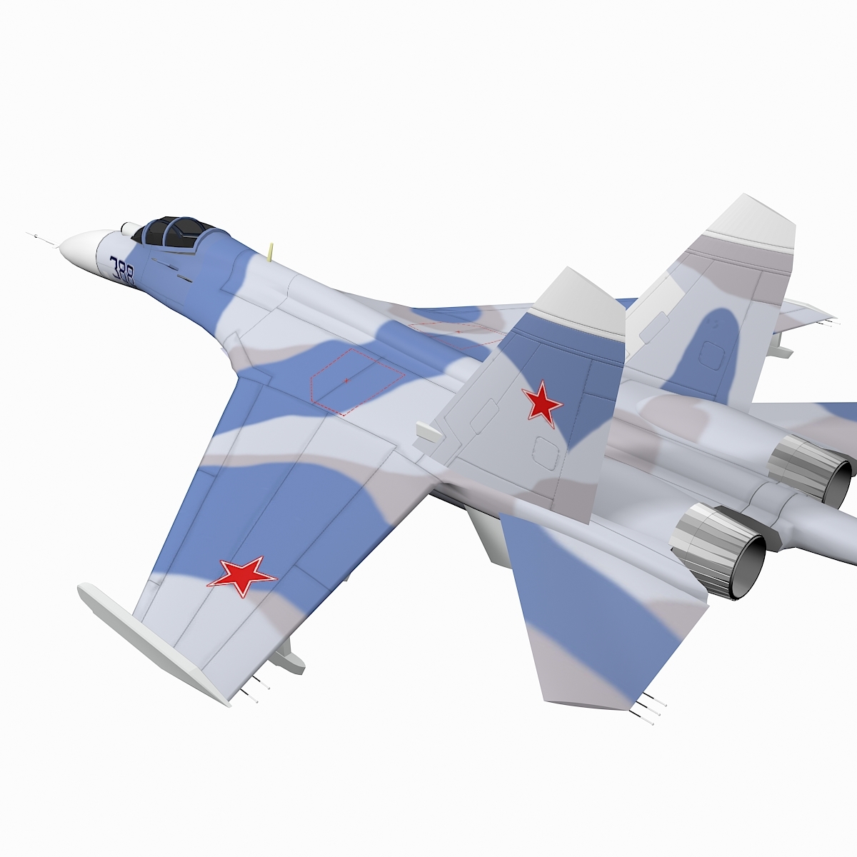 Sukhoi su-27 flanker 3D model - TurboSquid 1188500