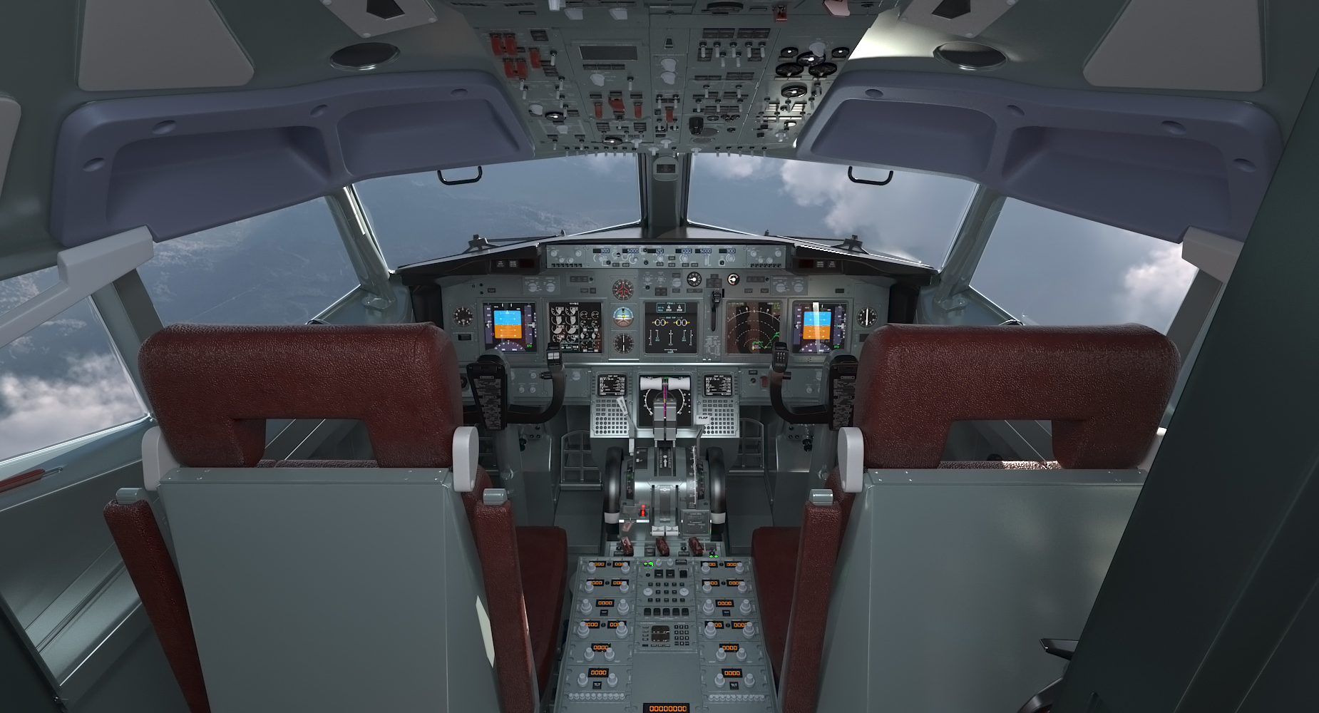 Boeing 737 cockpit 3D model - TurboSquid 1188630