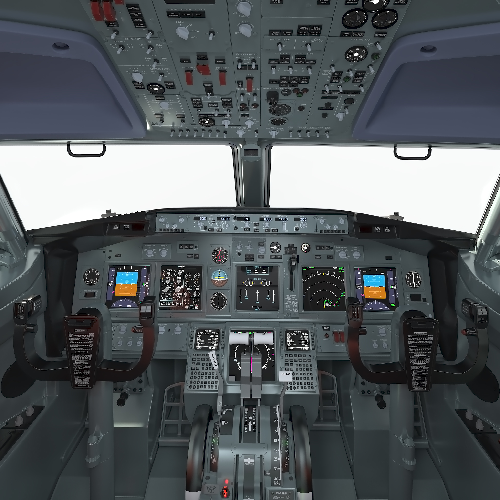 Boeing 737 cockpit 3D model - TurboSquid 1188630