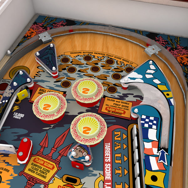 modelo 3d Pinball Low Poly: Nautilus - TurboSquid 1188667