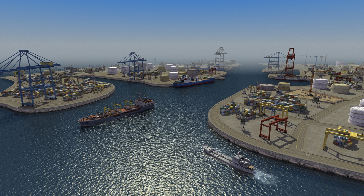 3D port complex model - TurboSquid 1188751
