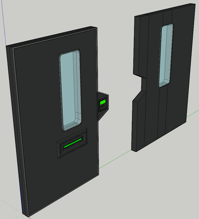Sci-fi doors animation model - TurboSquid 1188827