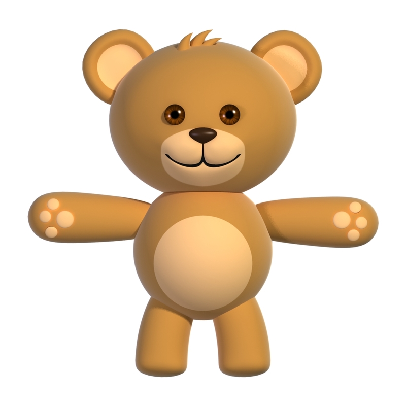 Cute teddy character rigging 3D model - TurboSquid 1188967