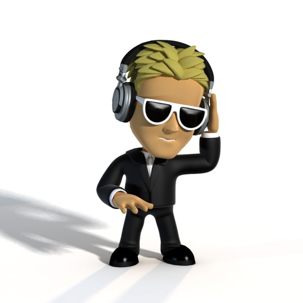 Cartoon white man character 3D - TurboSquid 1189045