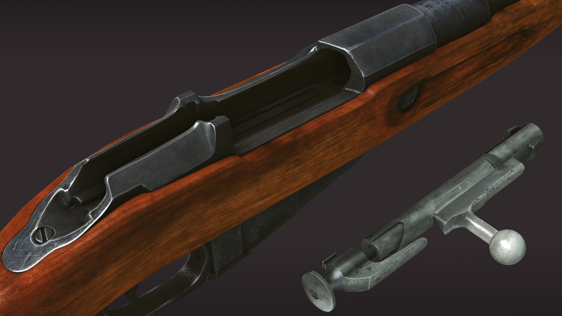 Military rifles mosin model - TurboSquid 1189281