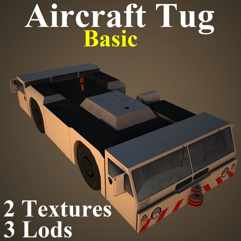 Aircraft tug basic 3D model - TurboSquid 1189371