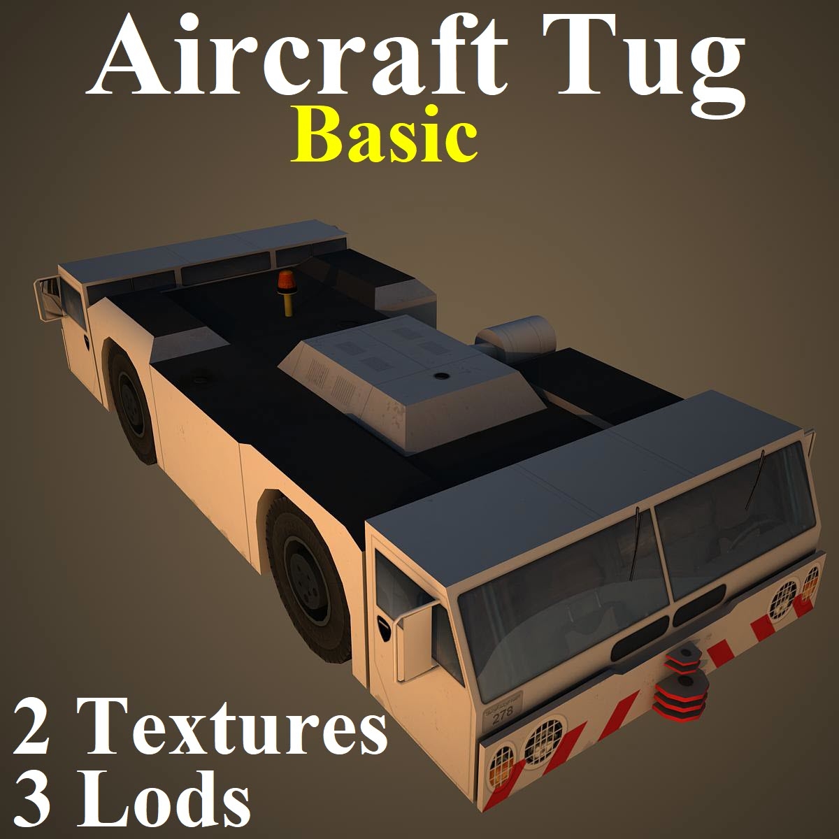Aircraft tug basic 3D model - TurboSquid 1189371