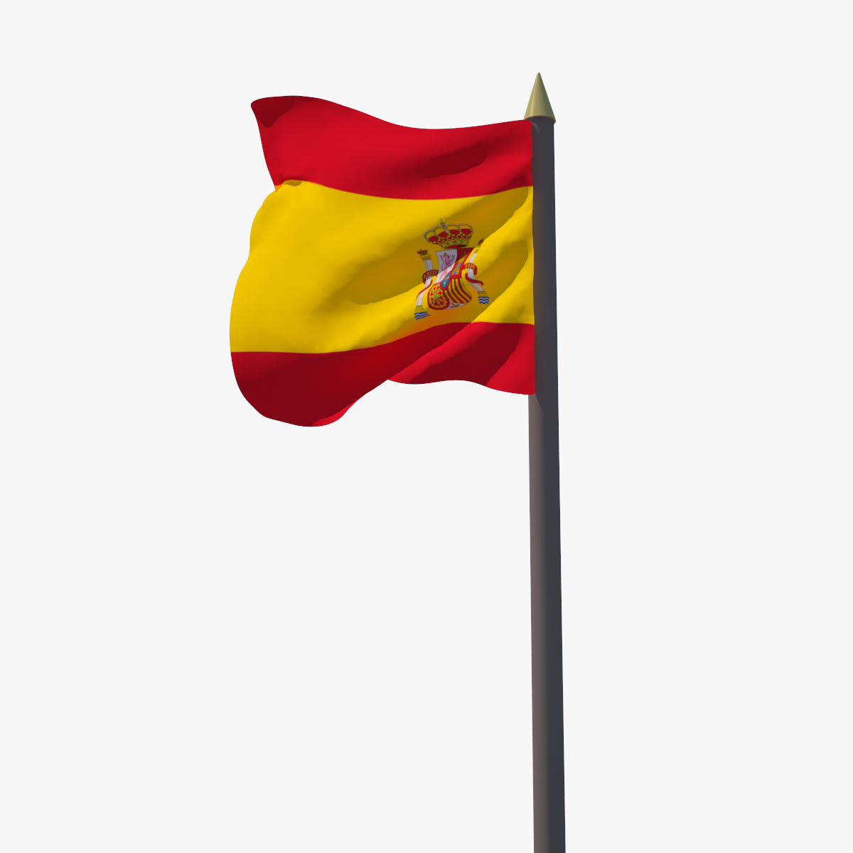 modelo 3d Bandera de españa - bandera animada - TurboSquid 1189688