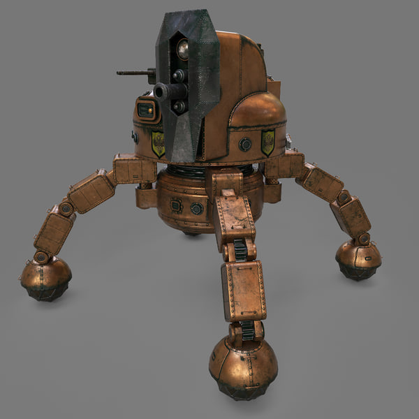 Steampunk mech model - TurboSquid 1189735