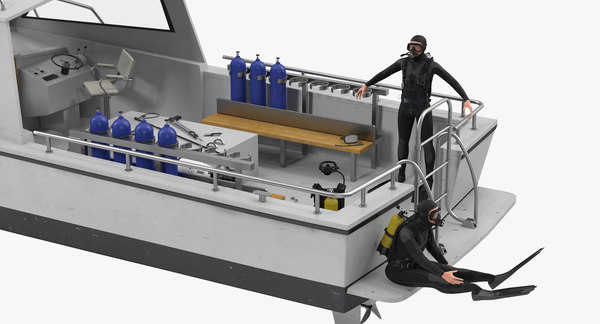 3D model diving boat underwater - TurboSquid 1189861