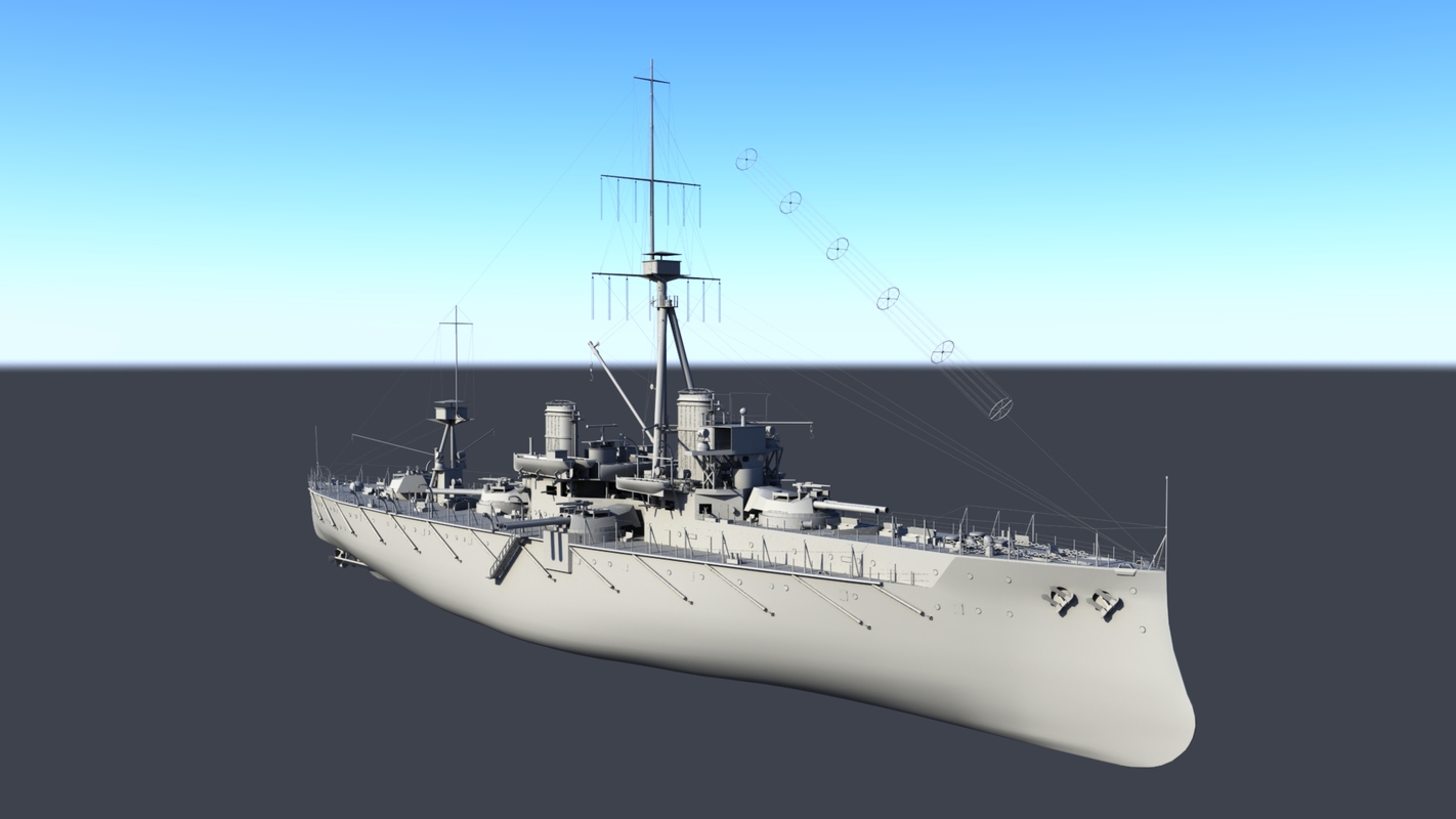 3D hms dreadnought model - TurboSquid 1189907