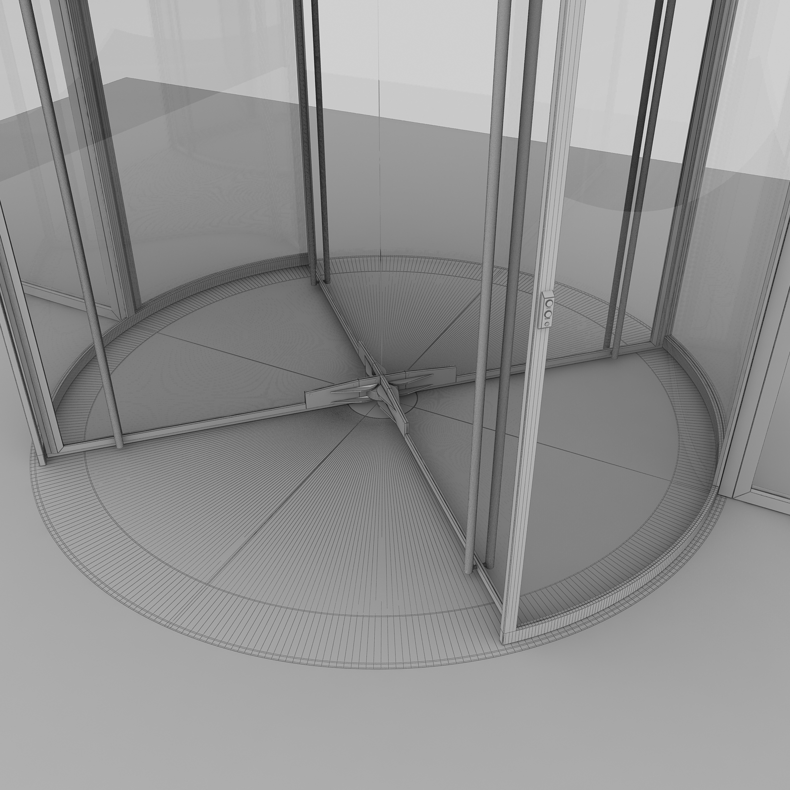 3D revolving door model - TurboSquid 1189913