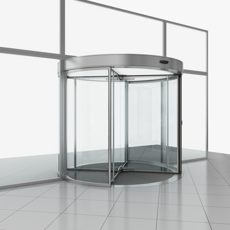 3D revolving door model - TurboSquid 1189913