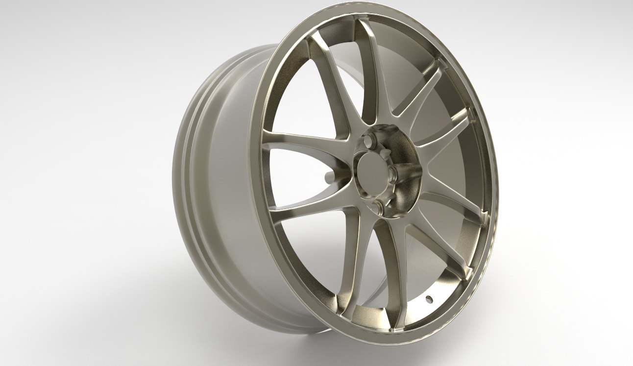 Sports car wheel rim model - TurboSquid 1189920