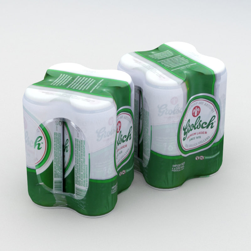 Beer grolsch 4pack 3D - TurboSquid 1190019