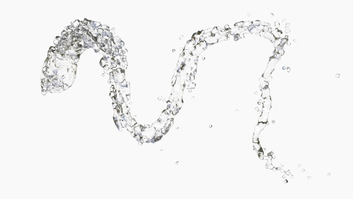 Water splash jet 3D model - TurboSquid 1190049