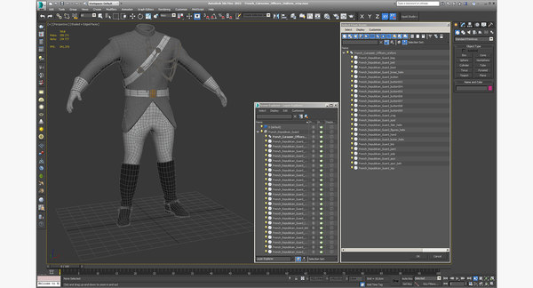 3D french cuirassier officers uniform - TurboSquid 1190152