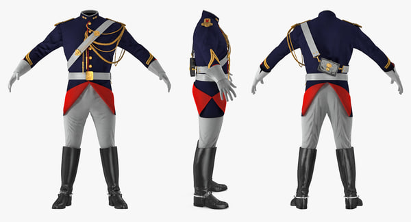 3D french cuirassier officers uniform - TurboSquid 1190152