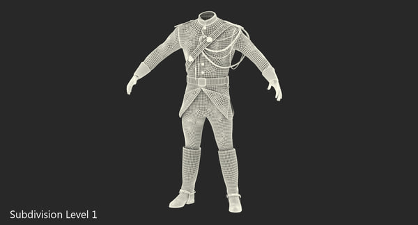 3D french cuirassier officers uniform - TurboSquid 1190152