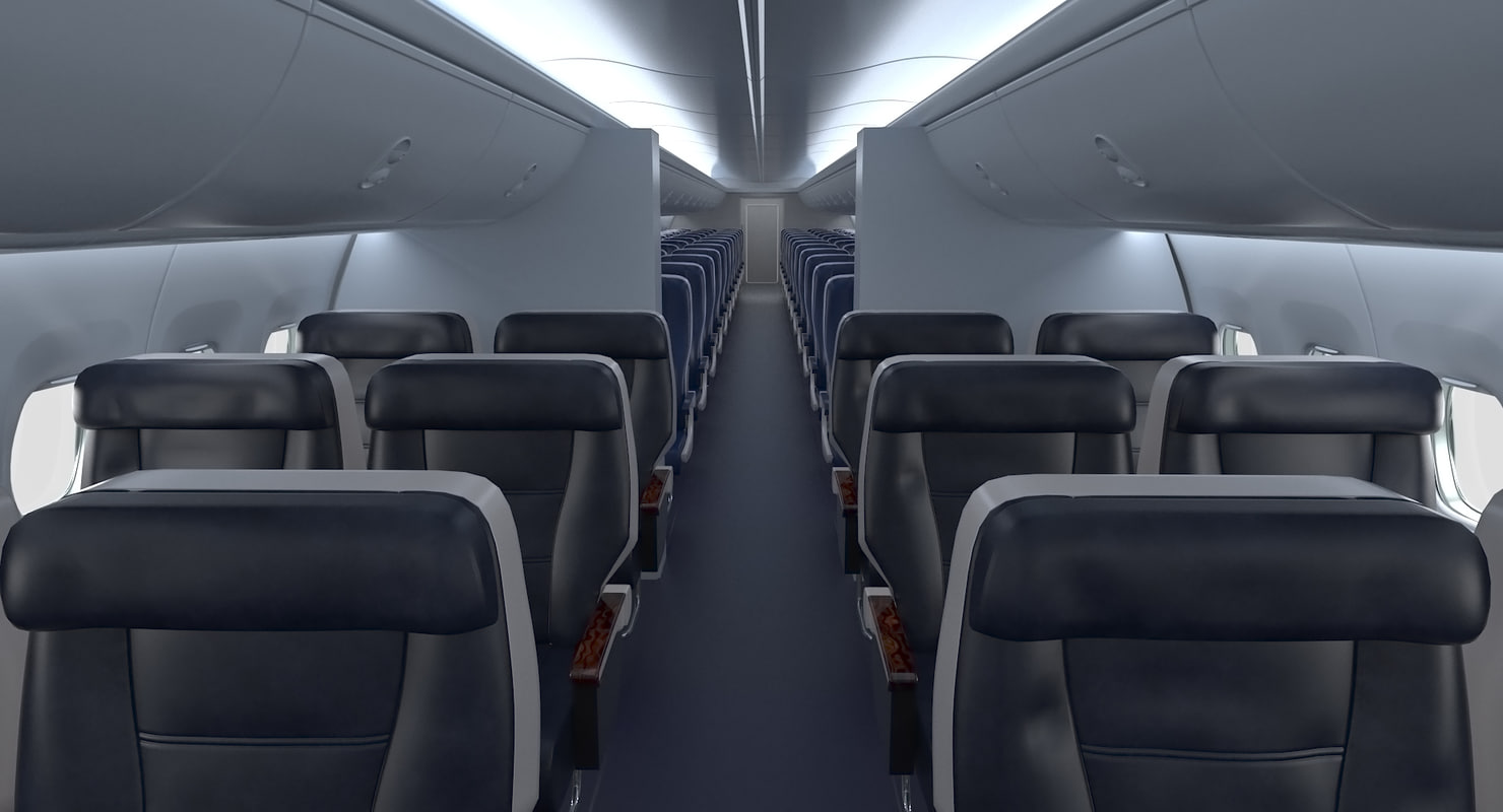 3D model boeing 737 passenger cabin - TurboSquid 1190170