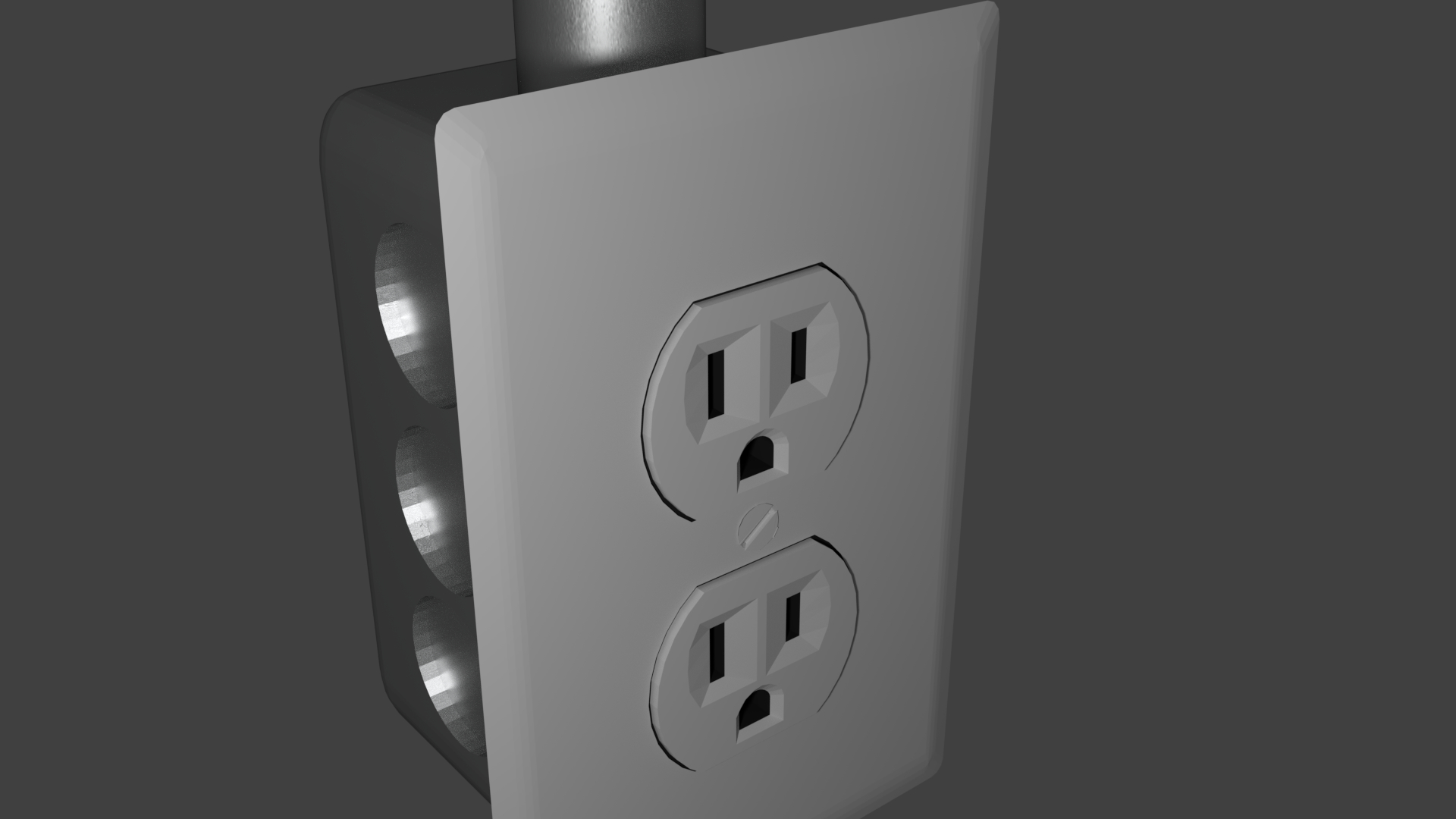 Power outlet 3D model - TurboSquid 1190302