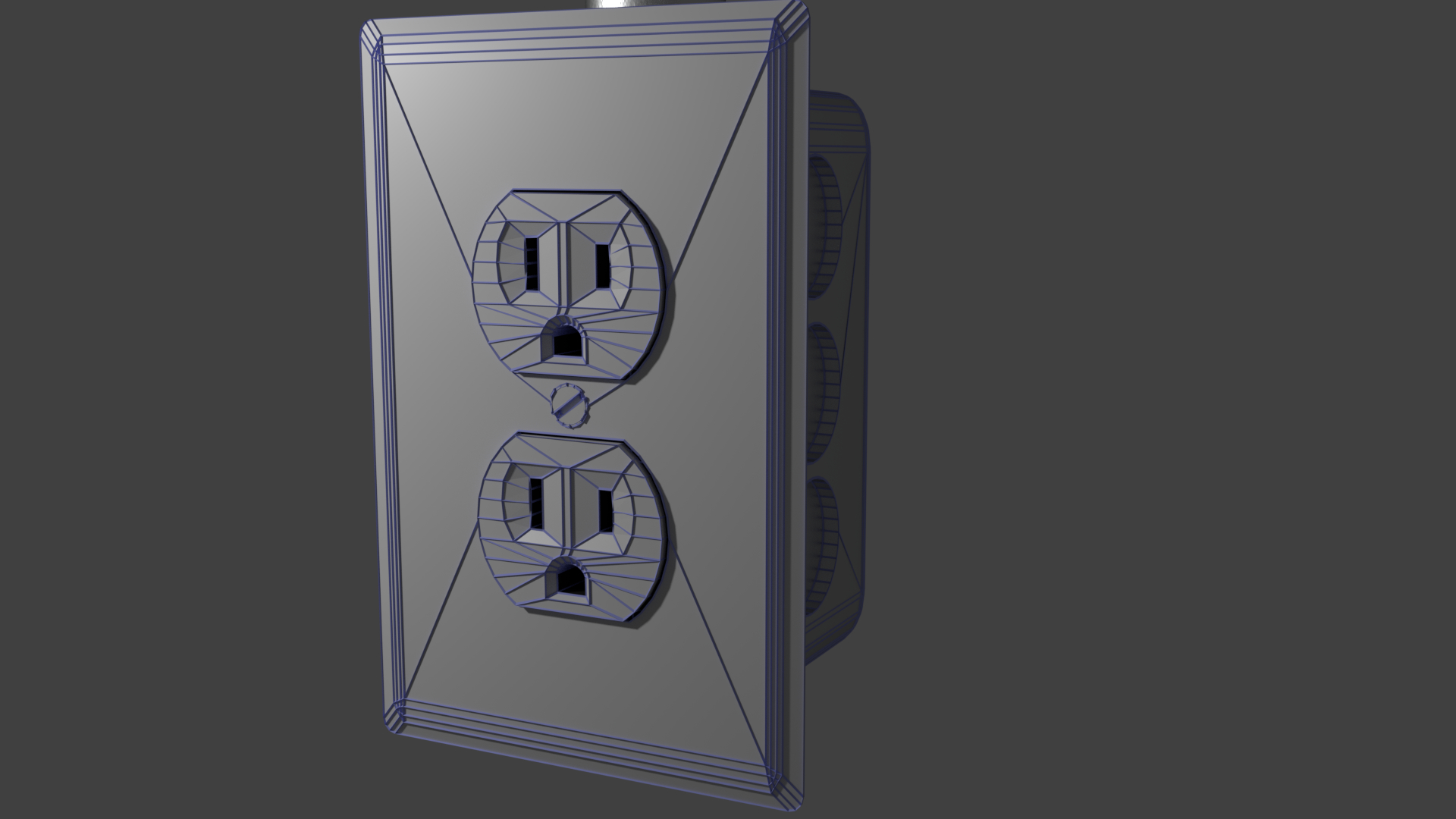 Power outlet 3D model - TurboSquid 1190302