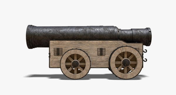 3D model mons meg artillery cannons - TurboSquid 1190356
